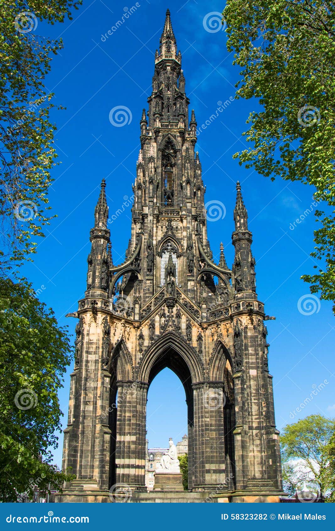 Scott Monument in Edinburgh Stock Photo - Image of cityscape, anchient ...