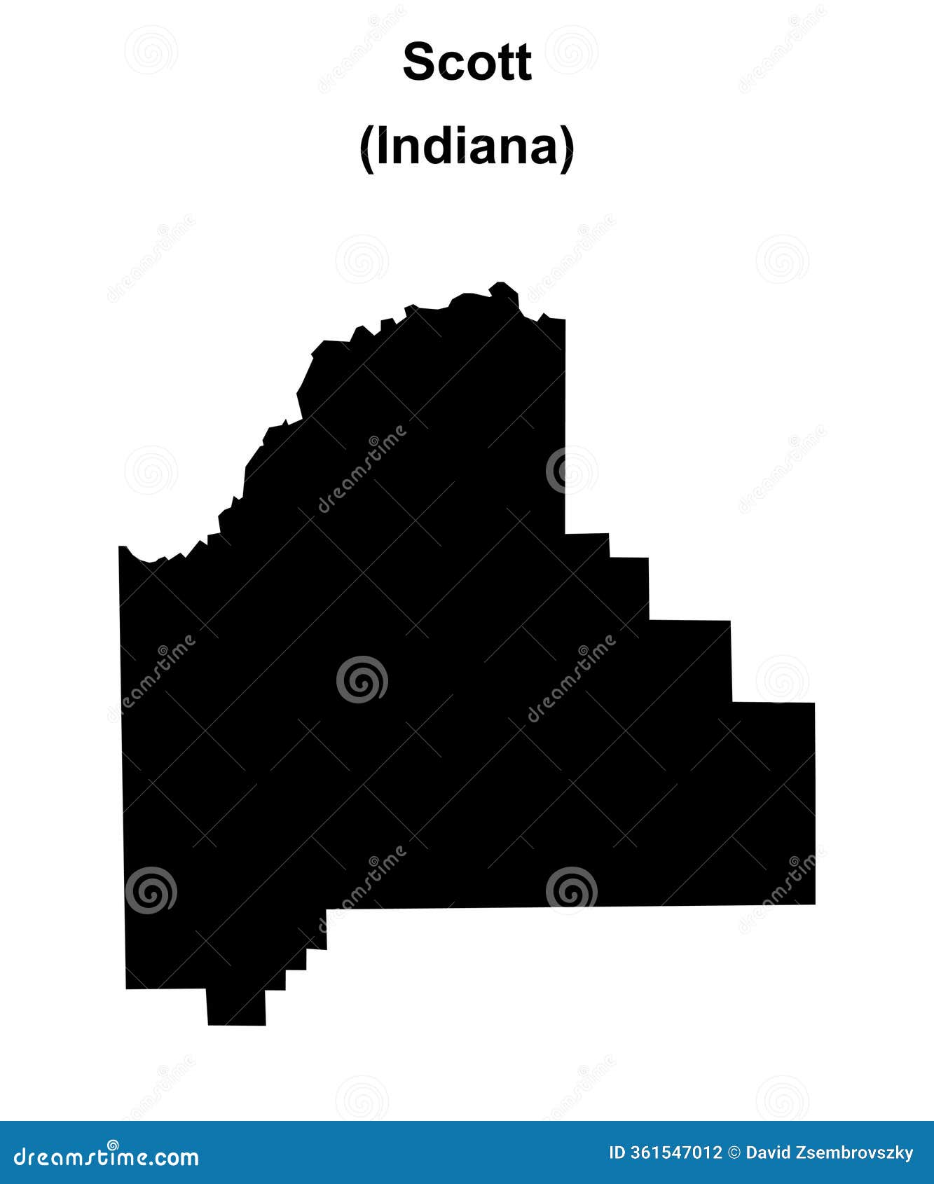 Scott Outline Map Vector Illustration | CartoonDealer.com #361762206