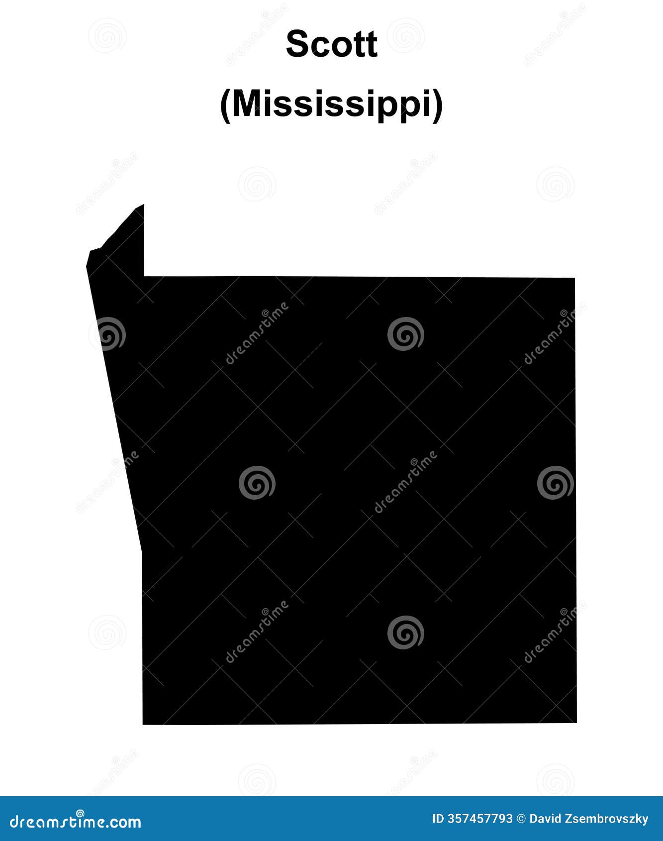 Scott Outline Map Vector Illustration | CartoonDealer.com #357883374