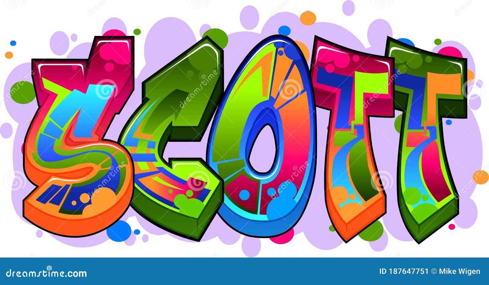 Scott stock vector. Illustration of word, toon, urban - 187647751