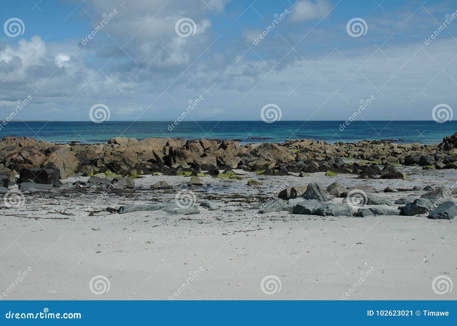Scottish Beach Scene stock image. Image of sand, scotland - 102623021