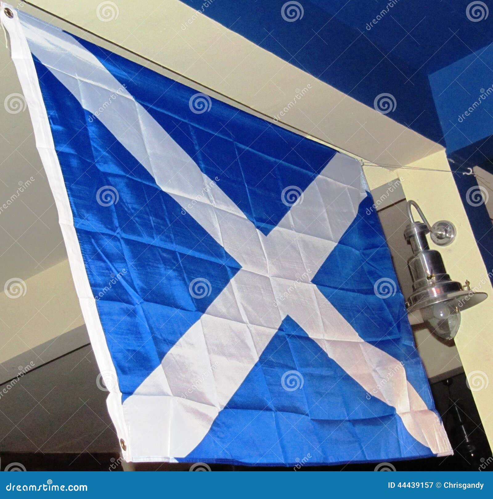 The Scottish Blue and White Flag Stock Image - Image of scotland, scot ...
