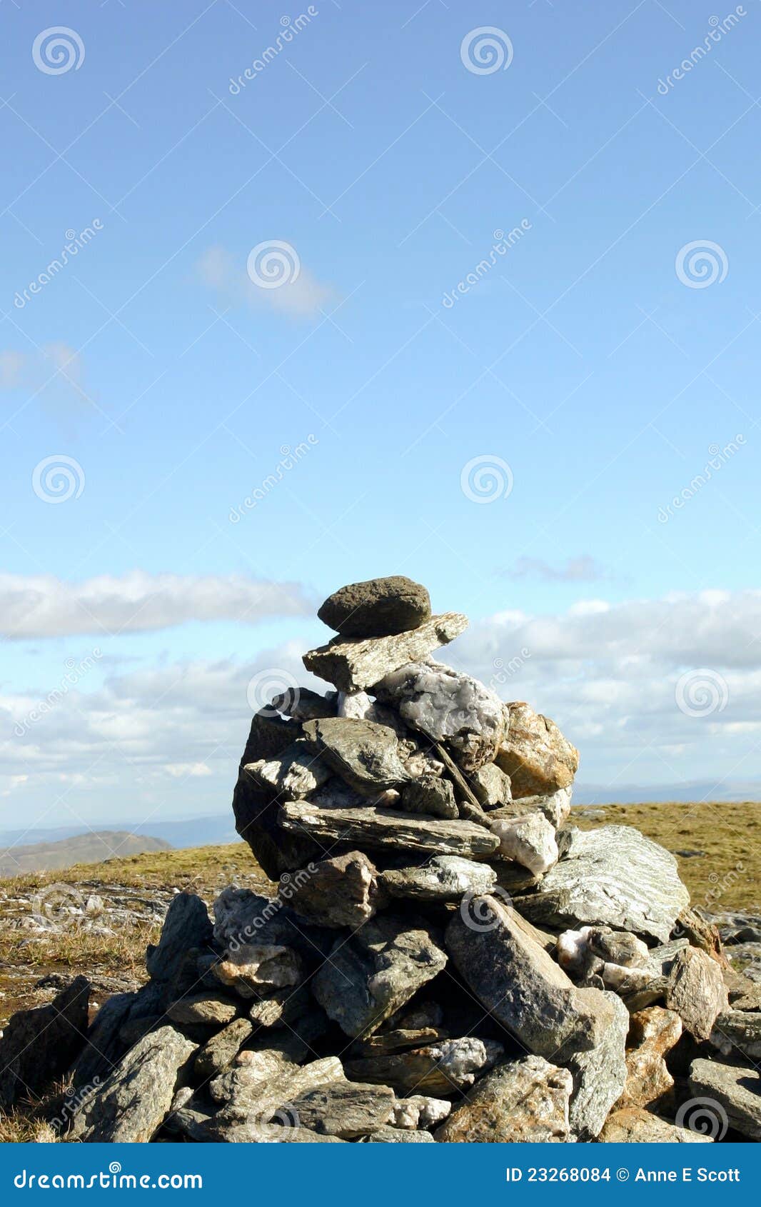 Scottish cairn stock photo. Image of walking, mountain - 23268084