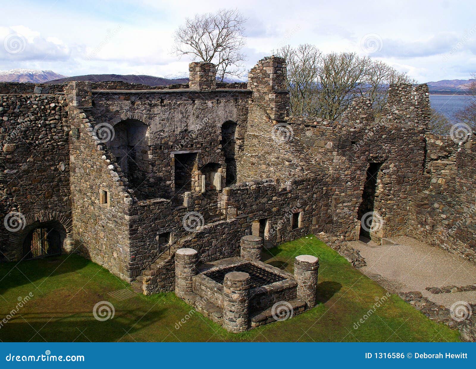 Scottish Castle Ruins stock photo. Image of campbell, medieval - 1316586