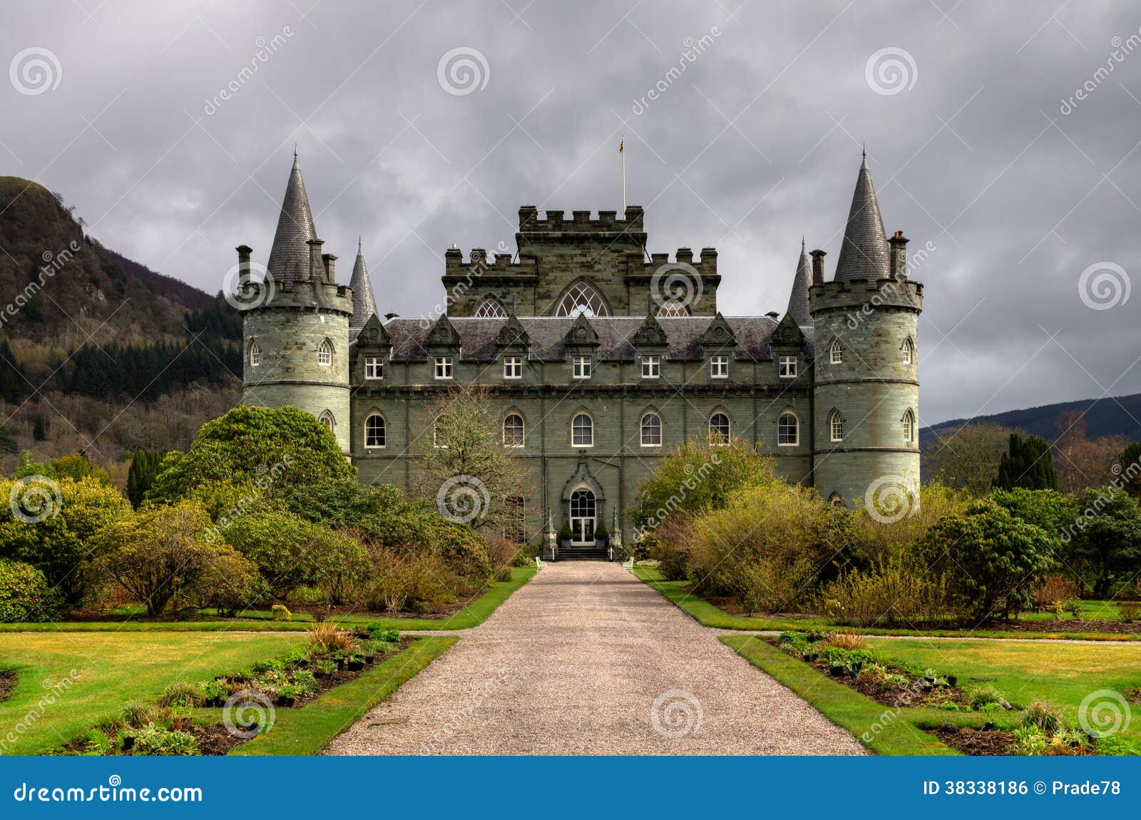 Scottish Castle stock photo. Image of rainy, ruins, stone - 38338186