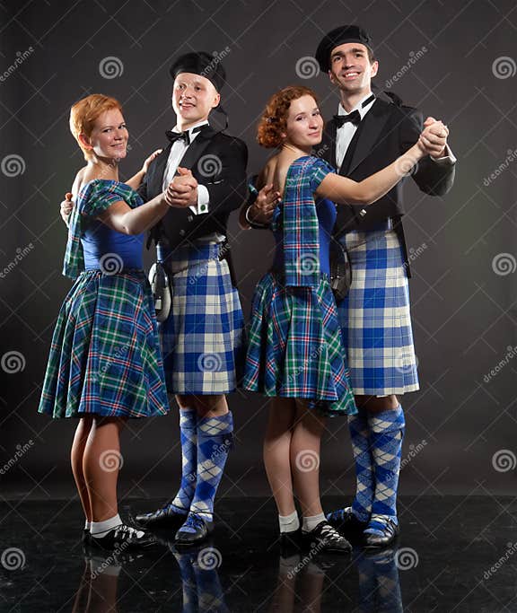 Scottish dance stock image. Image of girl, kilt, tartan - 15986291