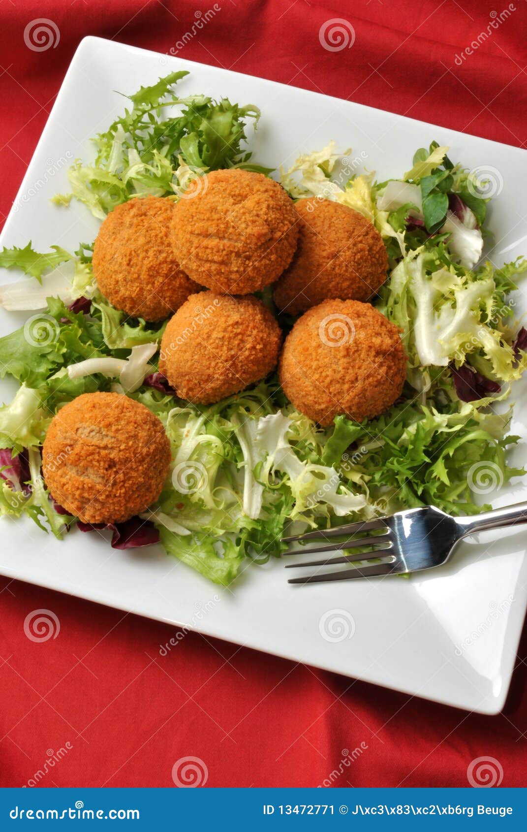 Scottish Eggs with Fresh Salad Stock Image - Image of ingredient ...