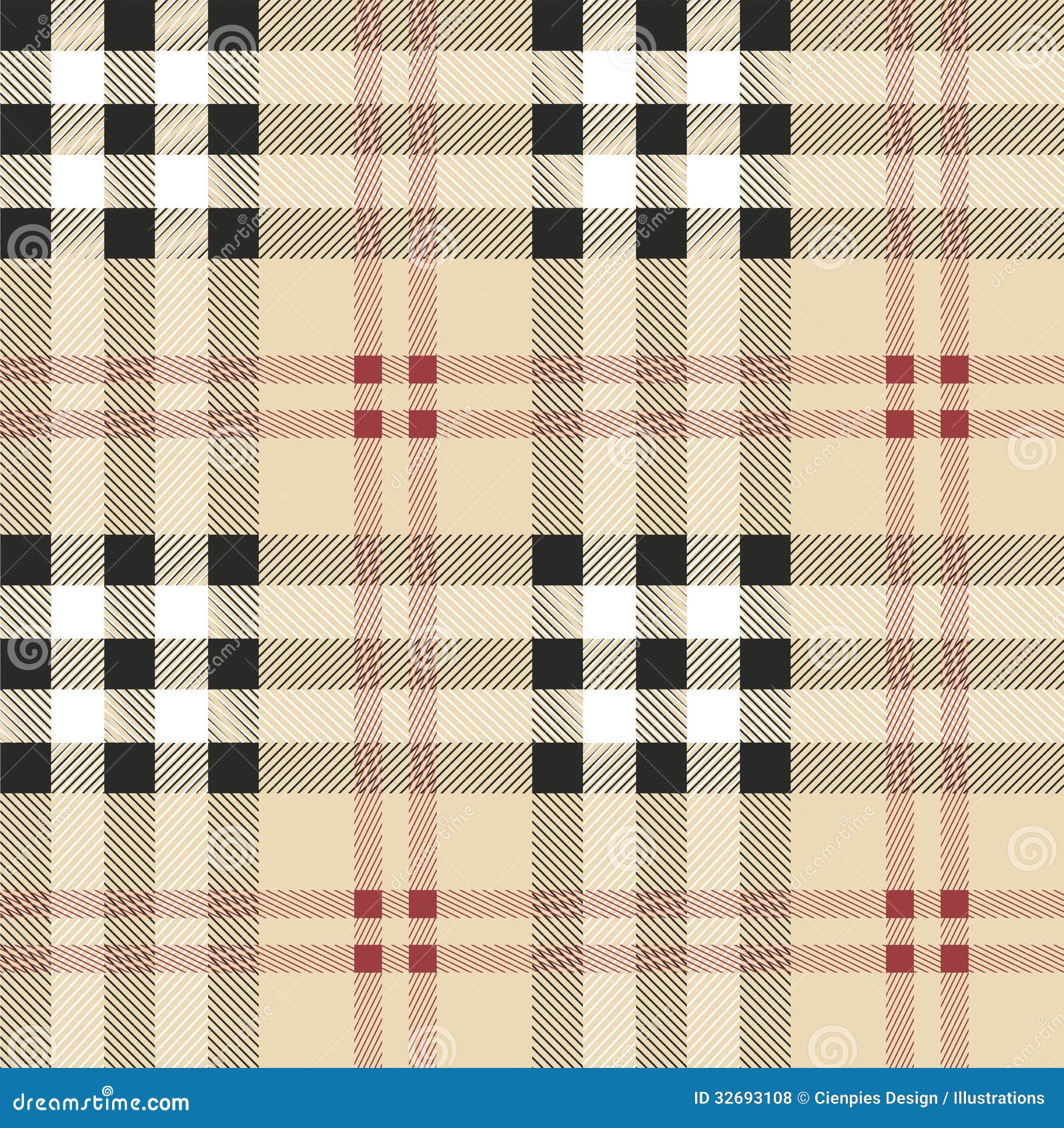Scottish fabric pattern stock vector. Illustration of material - 32693108