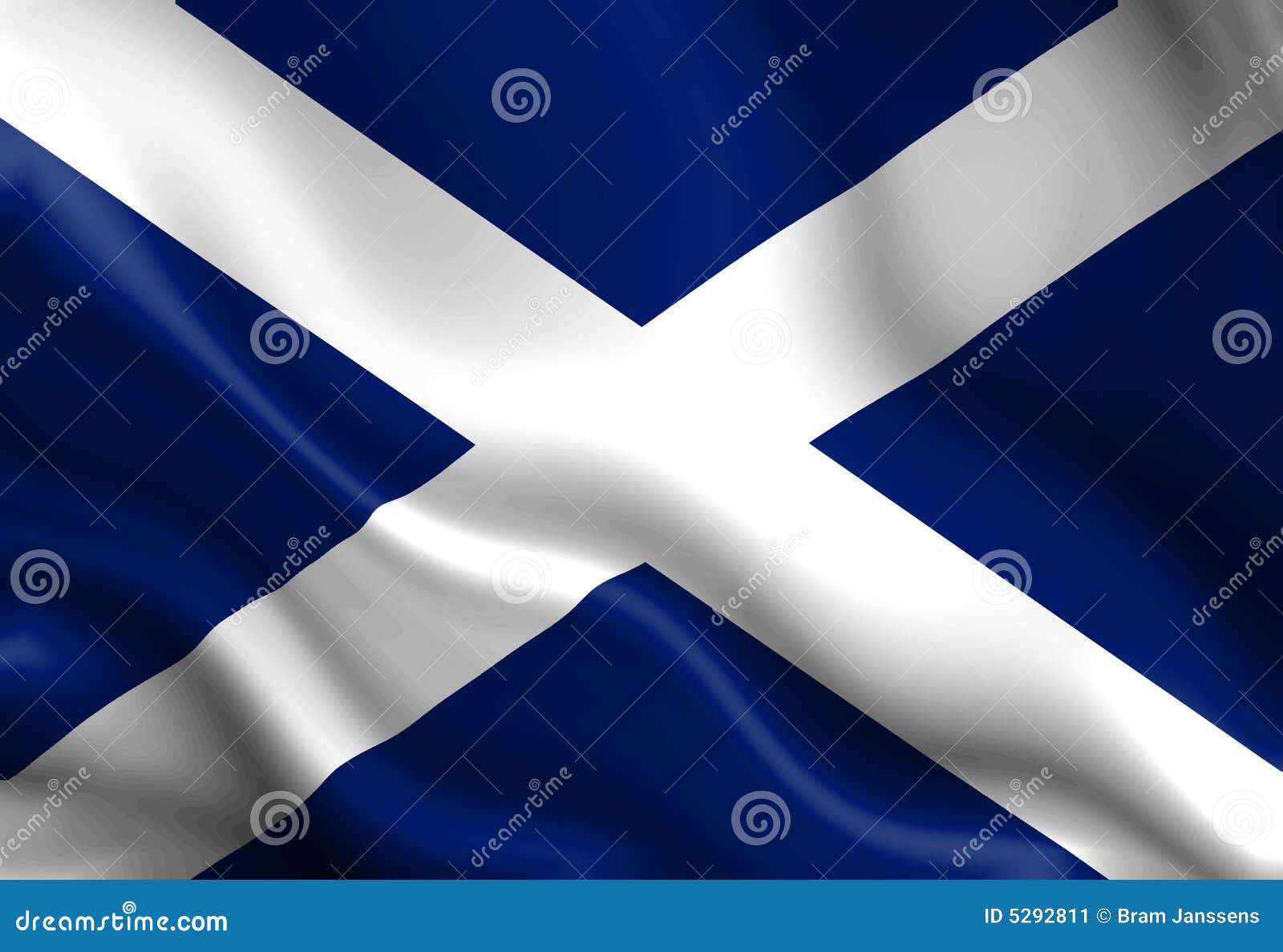 Scottish Flag Royalty-Free Cartoon | CartoonDealer.com #4777556