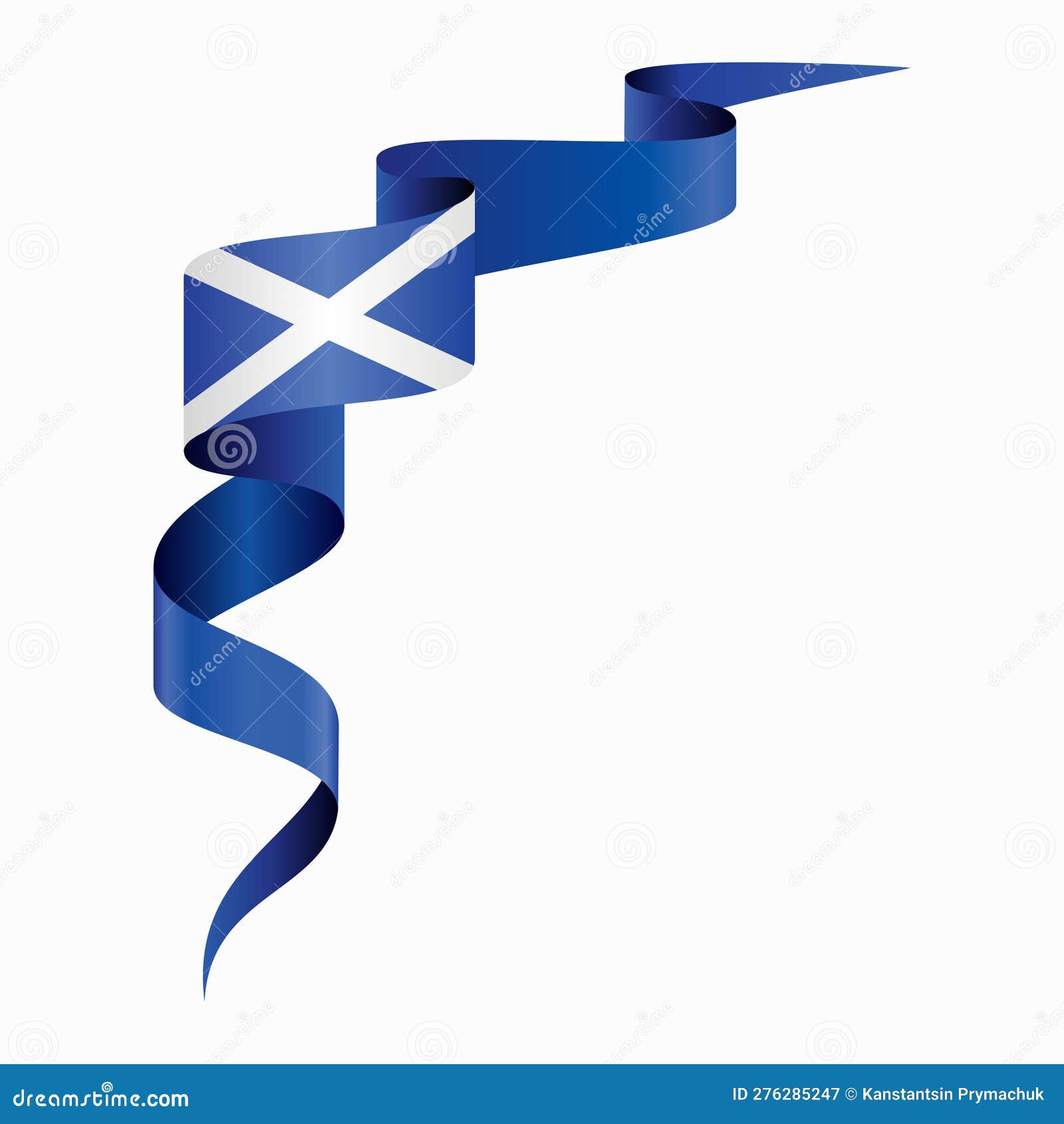Scottish Flag Wavy Abstract Background. Vector Illustration. Stock ...