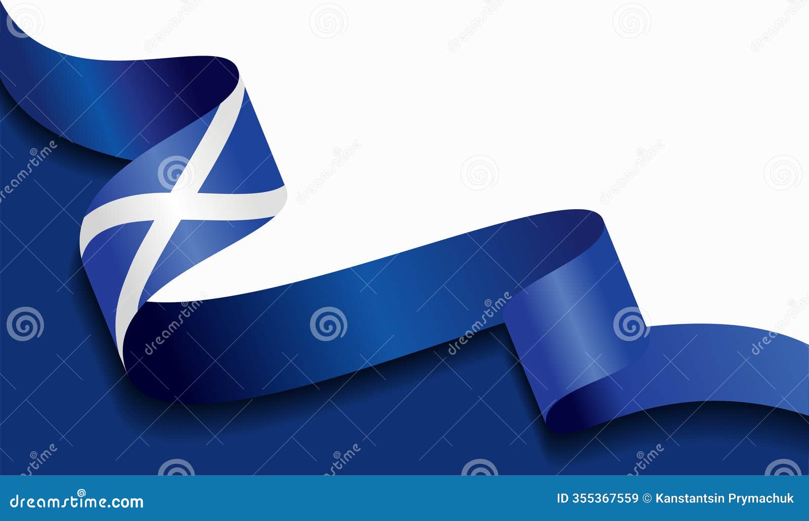 Scottish Flag Wavy Abstract Background. Vector Illustration. Stock ...