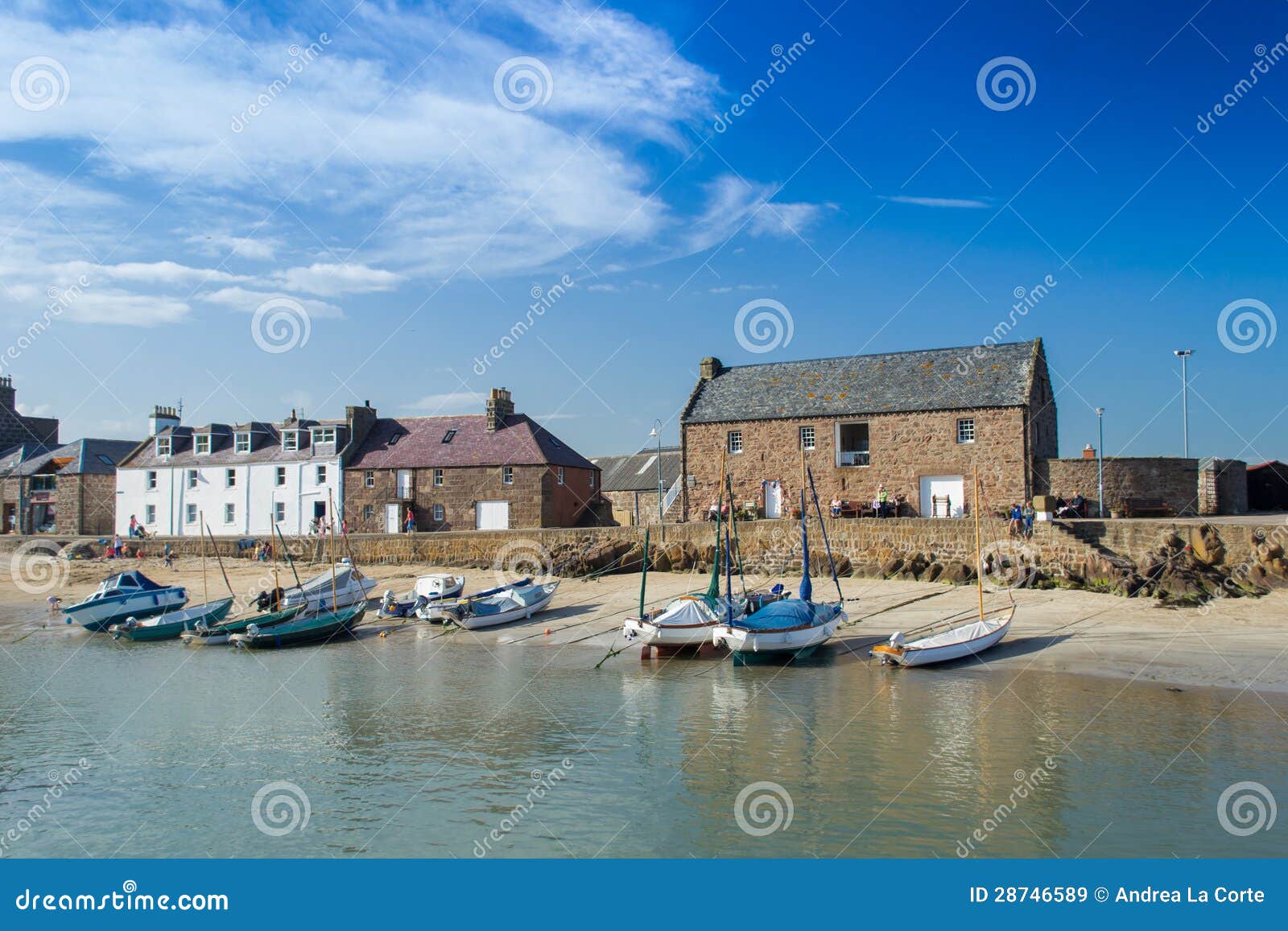 Scottish harbour editorial stock image. Image of backgrounds - 28746589