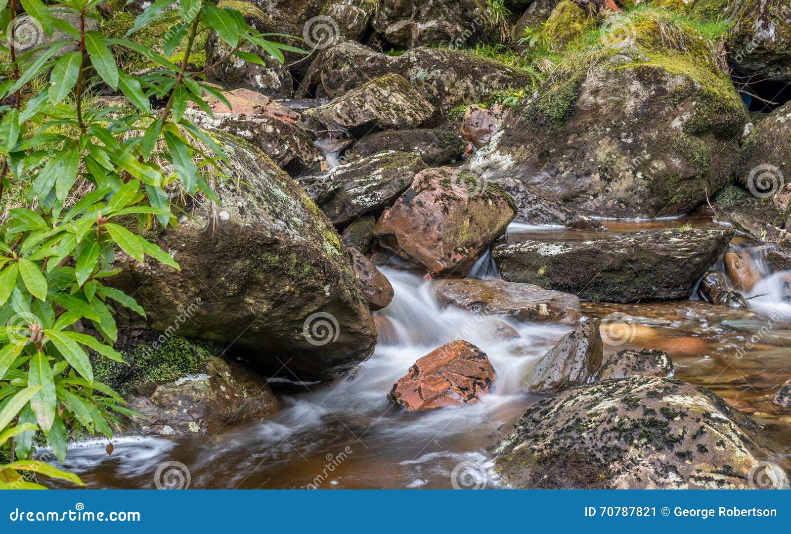 Scottish Highland Stream stock image. Image of pure, scotland - 70787821
