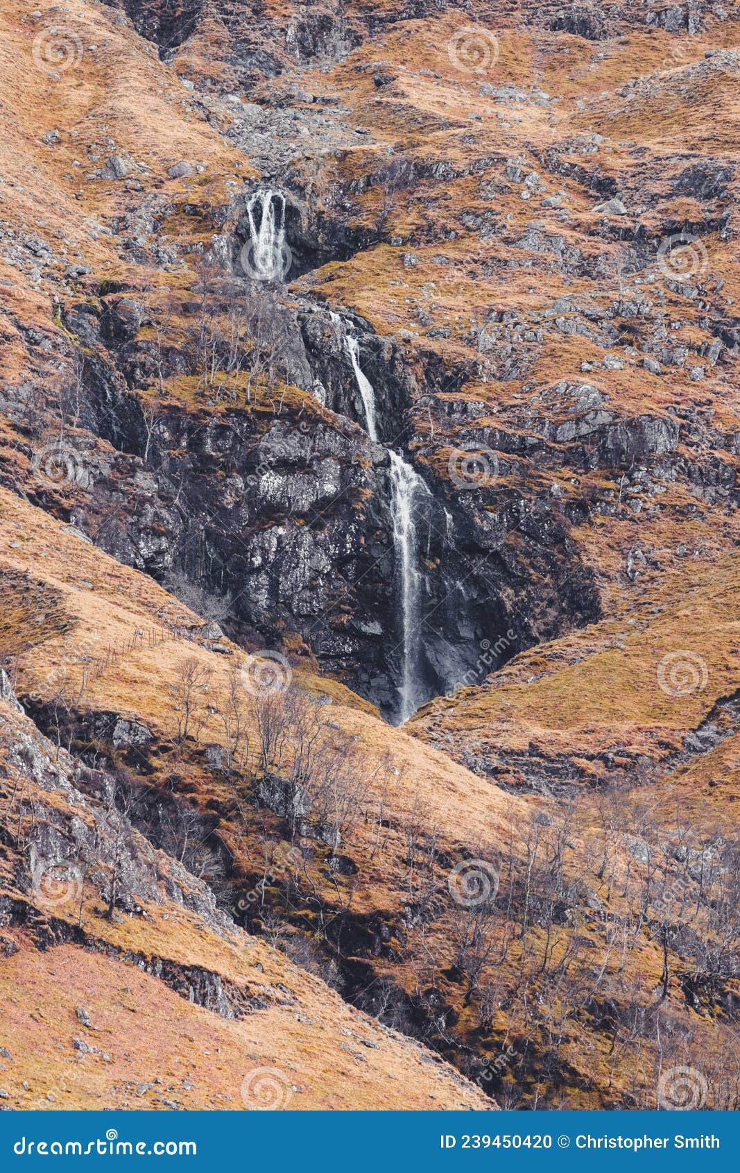 Scottish highlands stock photo. Image of cliffs, loch - 239450420