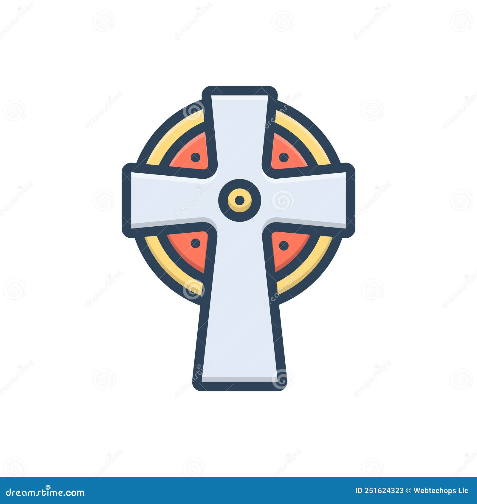 Color Illustration Icon for Scottish, Scotland and Saltire Stock ...