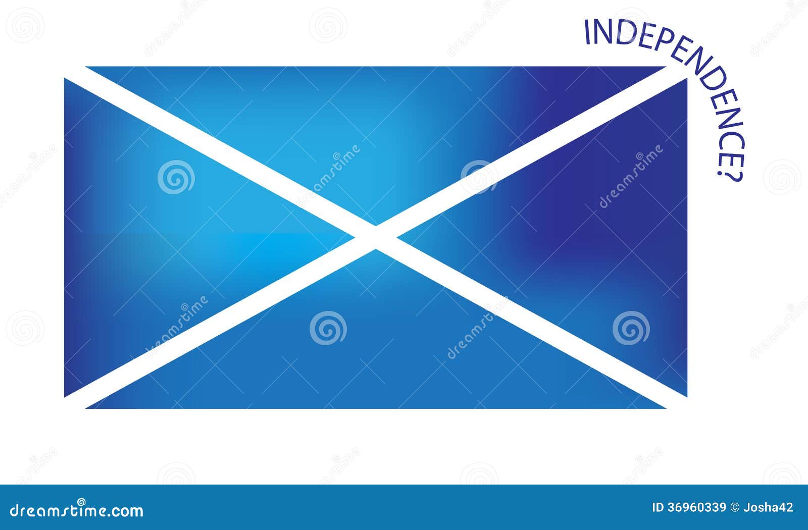 Scottish Independence Flag stock illustration. Illustration of britain ...