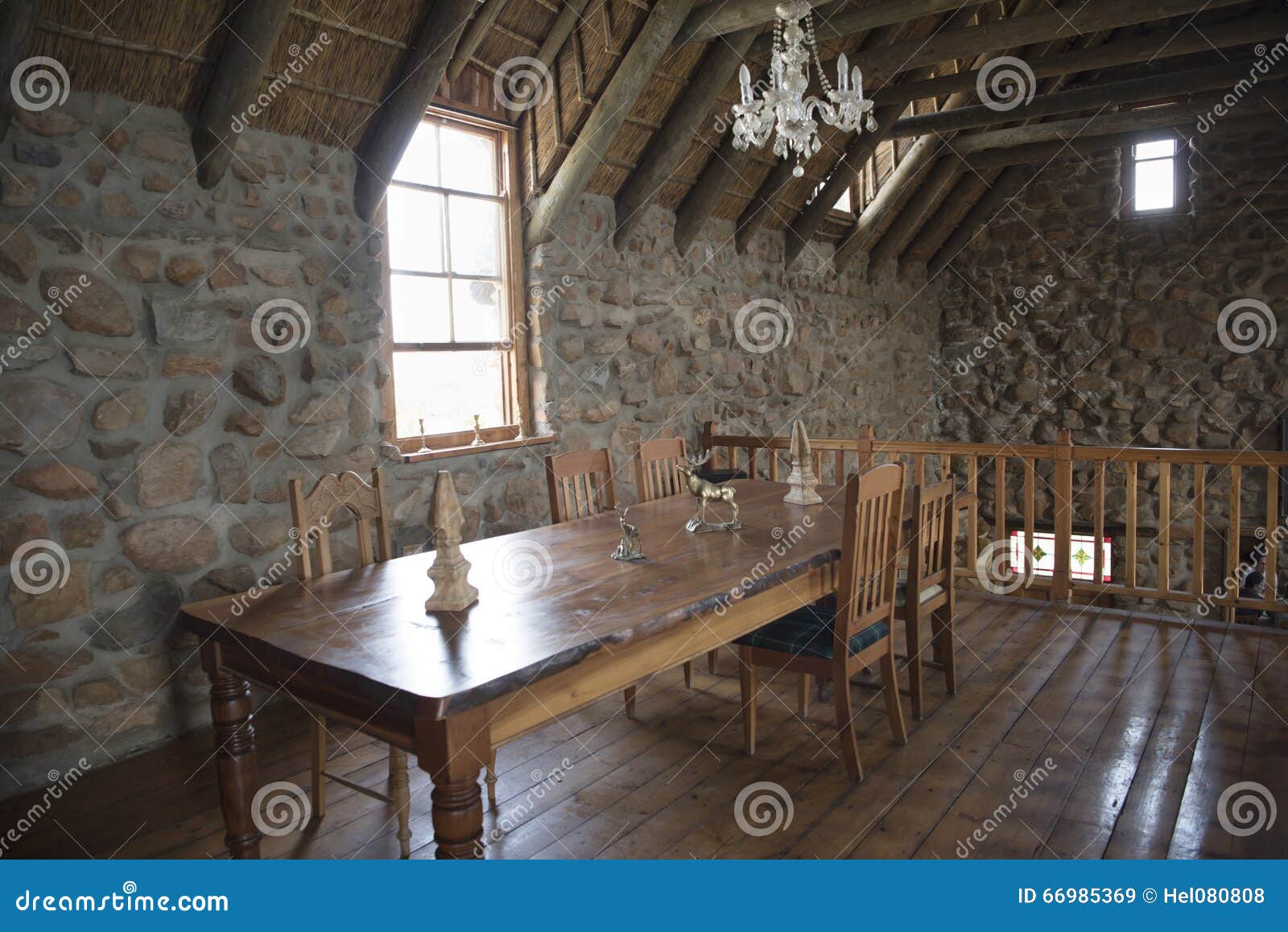 Scottish Interior of Old Dry-stone House Stock Image - Image of wood ...