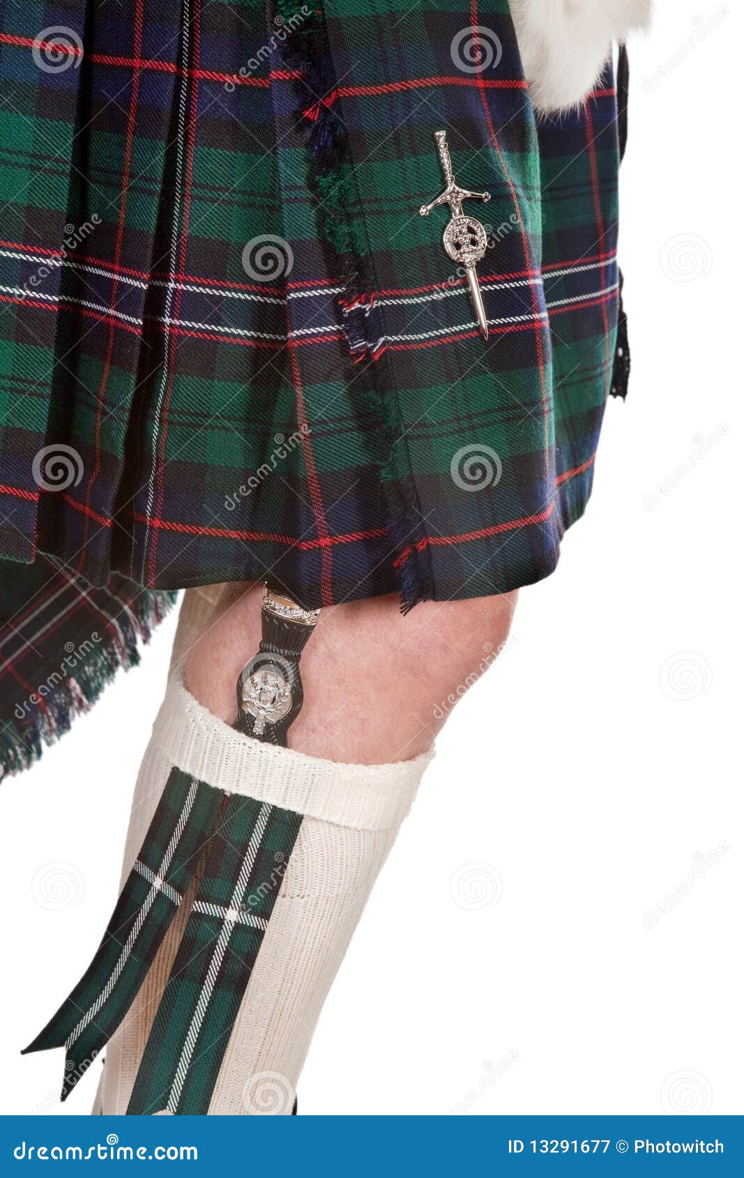 Scottish knife and tartan stock image. Image of heritage - 13291677