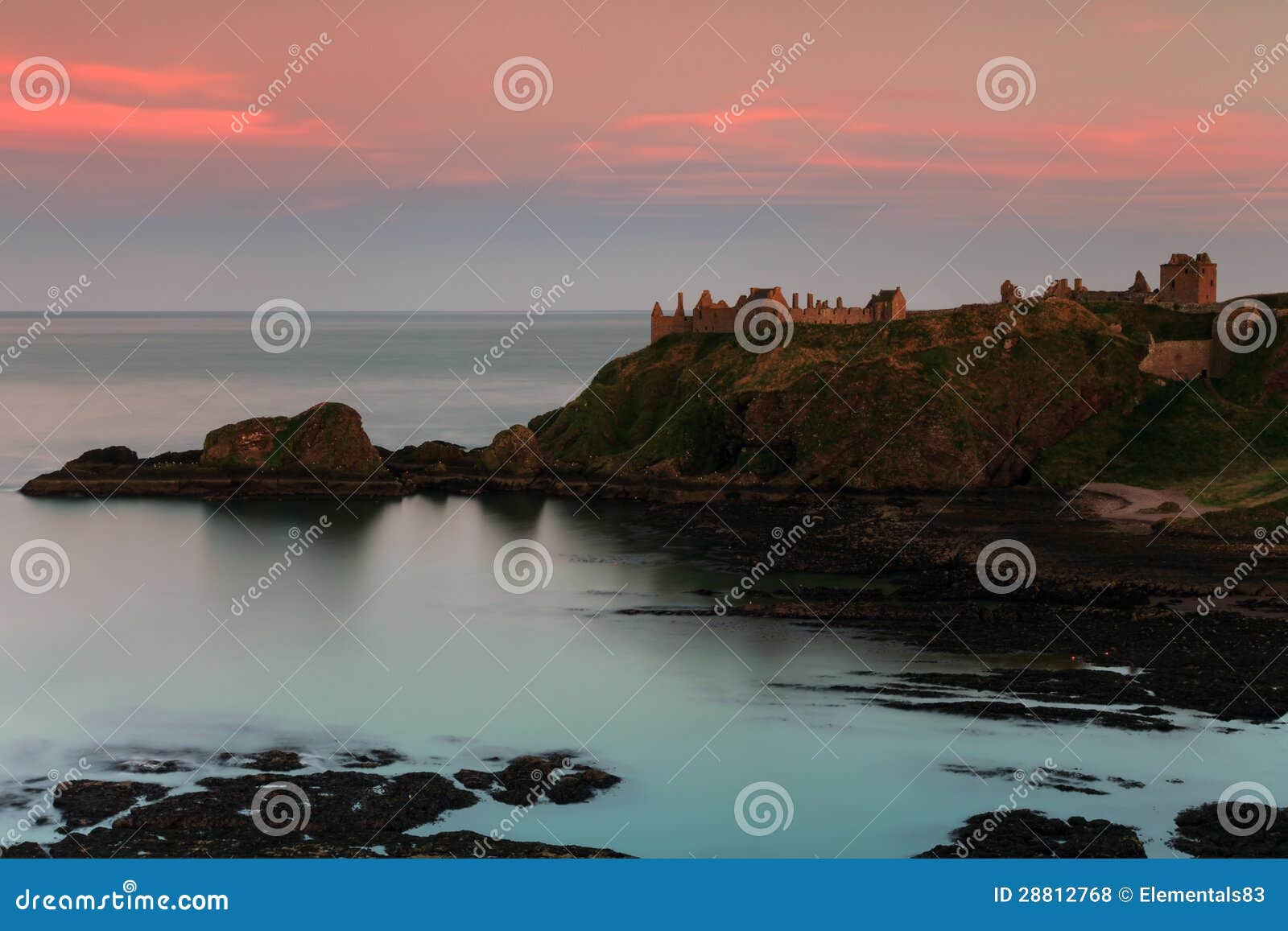 Scottish Landscape during the Sunset Stock Photo - Image of dawn ...