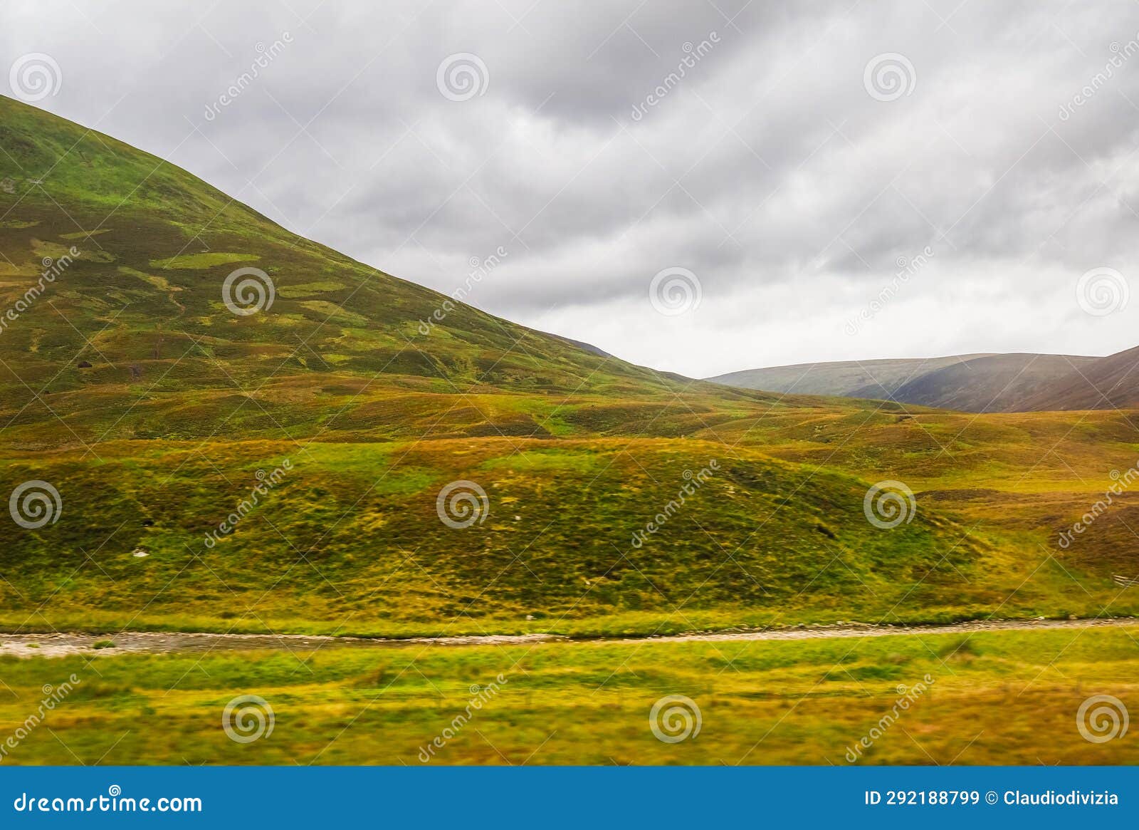 Scottish Lowlands Panorama Kingussie To Pitlochry Stock Image - Image ...