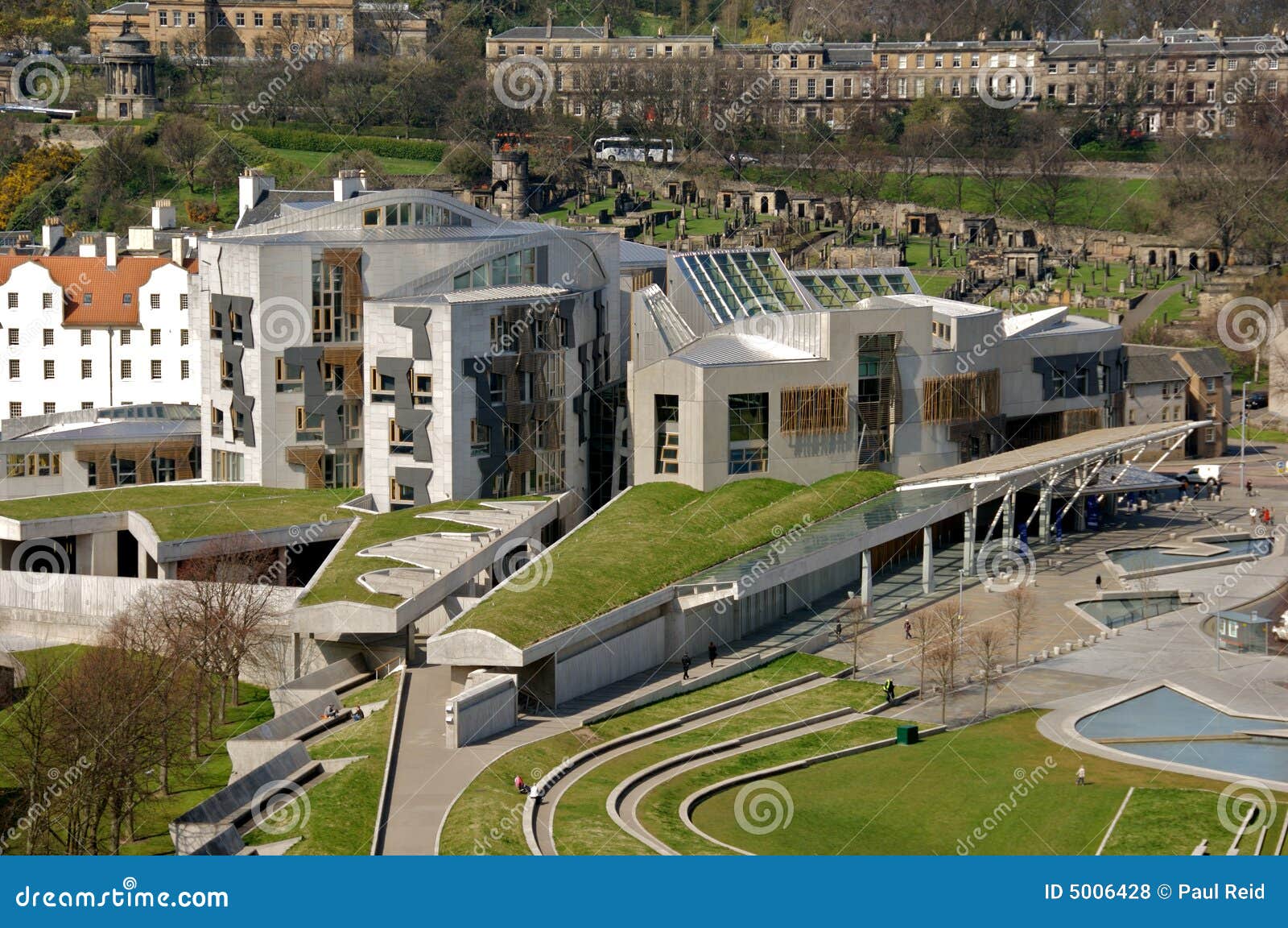 Scottish Parliament Building Stock Photo - Image of construction ...