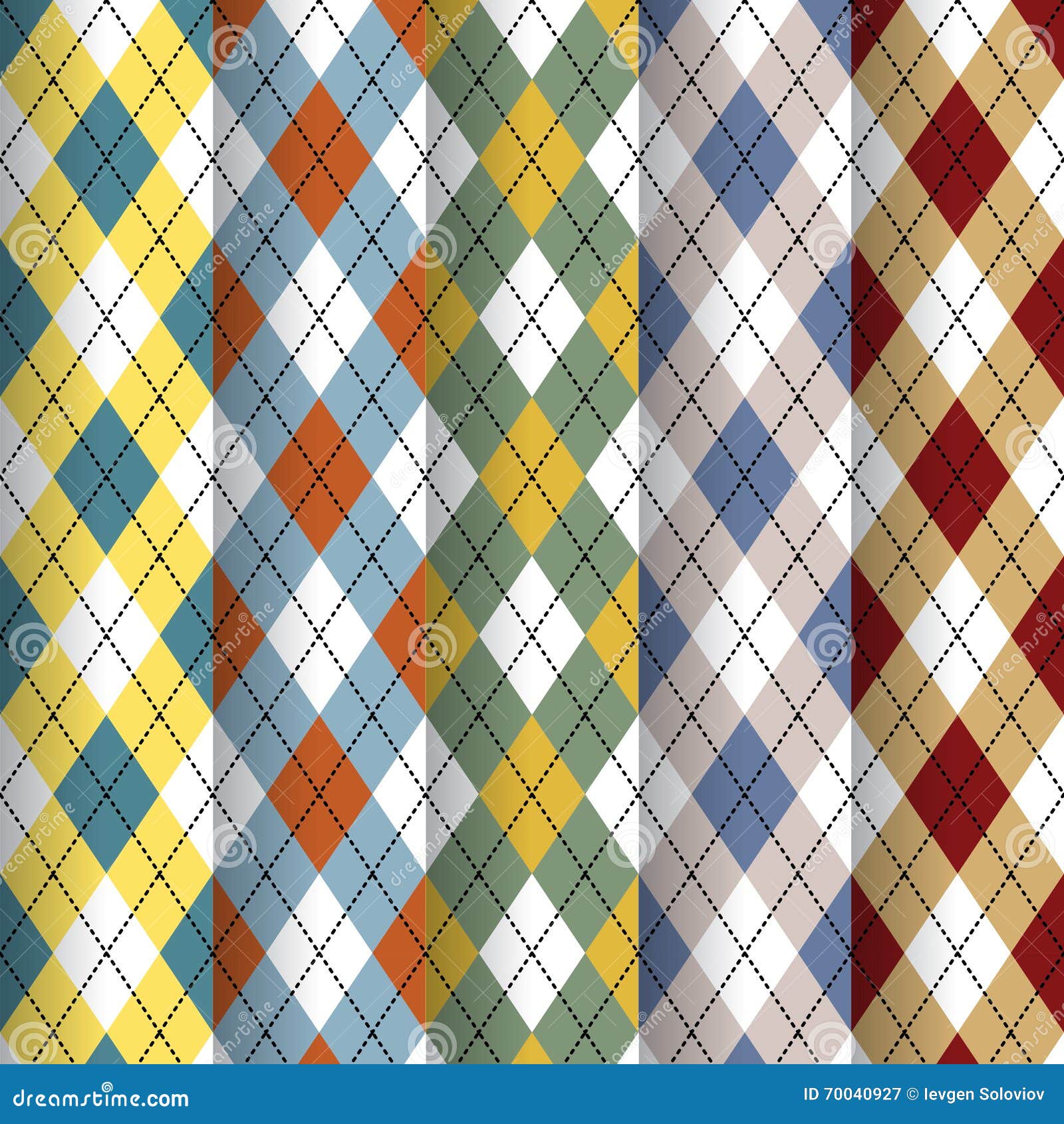 Scottish patterns set stock vector. Illustration of style - 70040927
