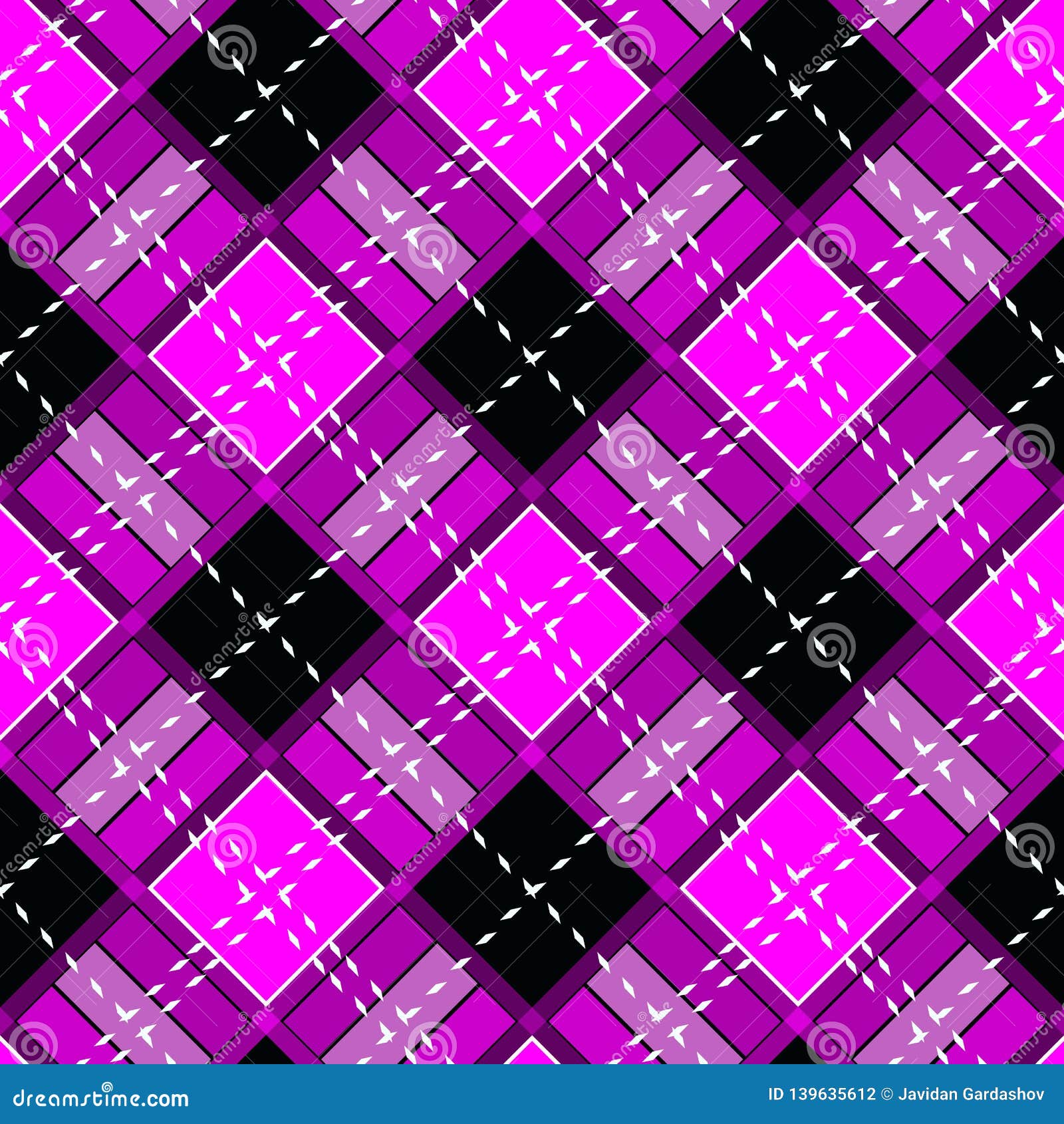 Scottish Purple Diagonal Tartan Plaid Seamless Pattern Eps10 Stock ...