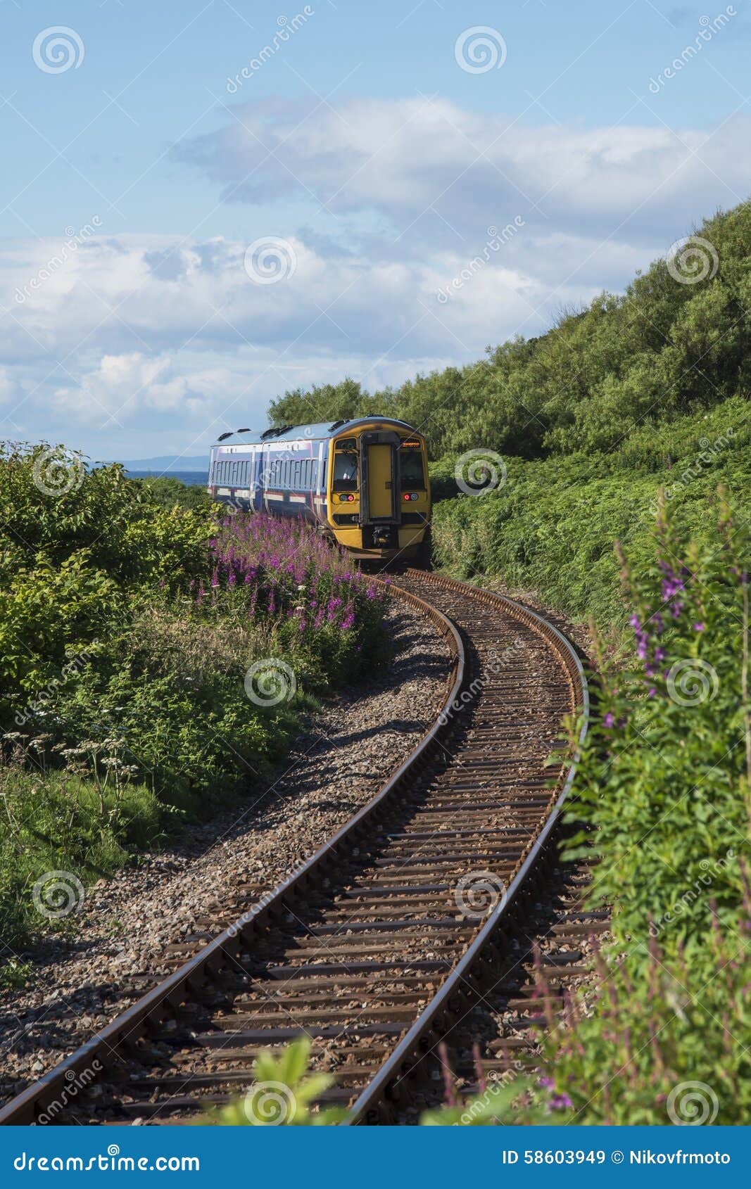 Scottish railway editorial stock image. Image of europe - 58603949