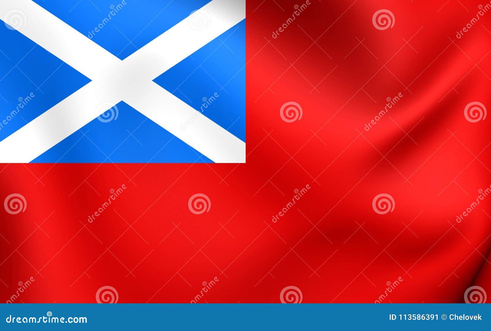Scottish Red Ensign stock illustration. Illustration of dimensional ...