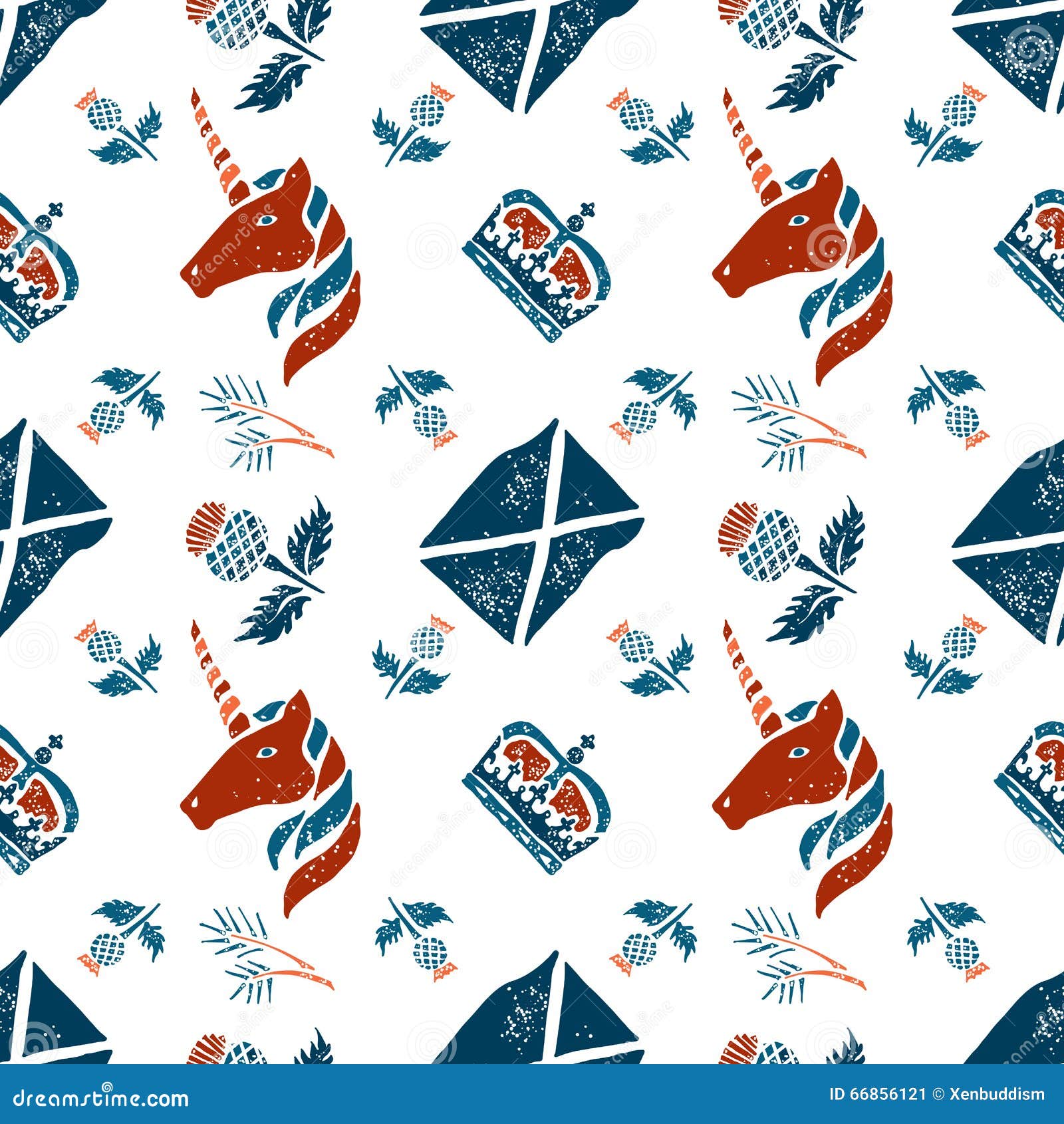 Scottish seamless pattern stock illustration. Illustration of print ...