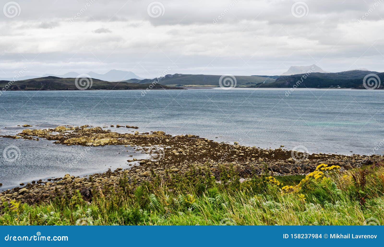 Scottish seaside view stock photo. Image of view, seaside - 158237984
