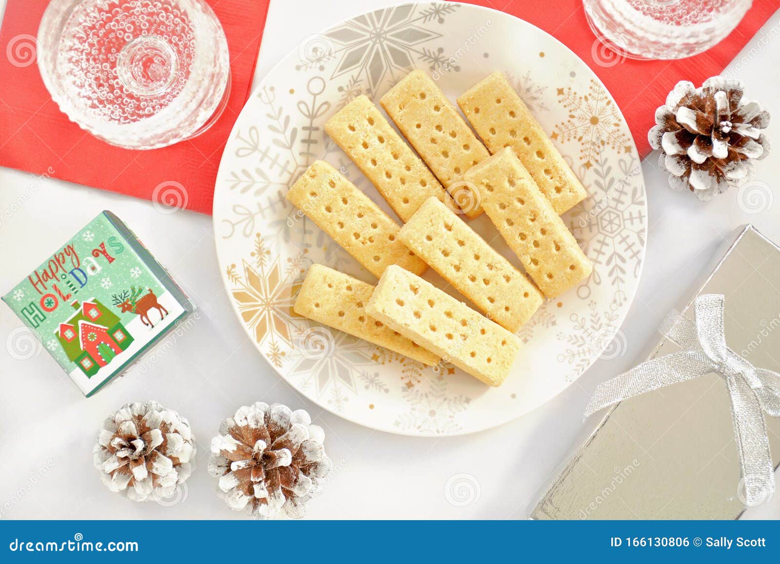 Traditional Scottish Shortbread Stock Photo - Image of biscuits, golden ...