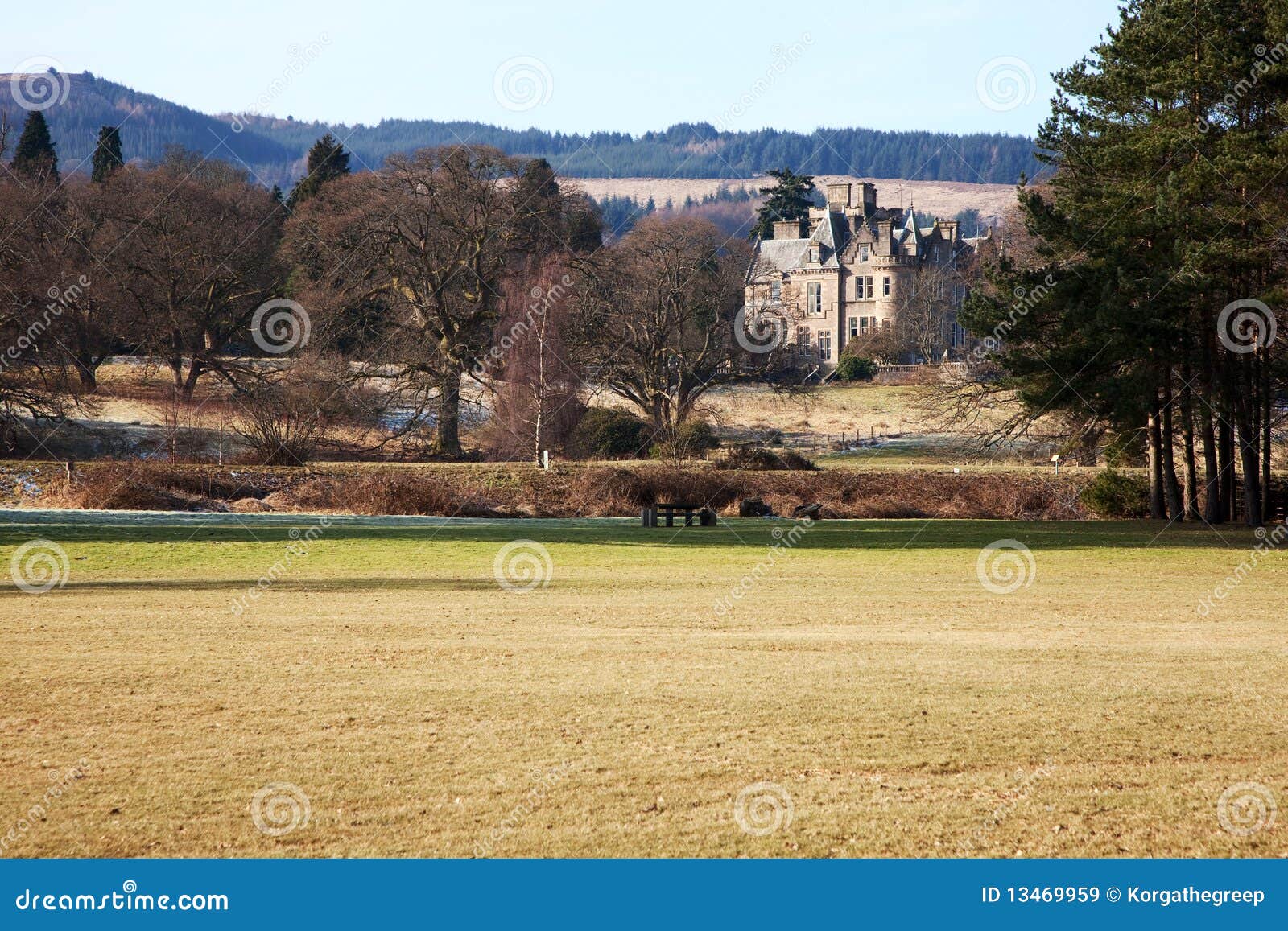 Scottish Stately Home stock image. Image of scottish - 13469959