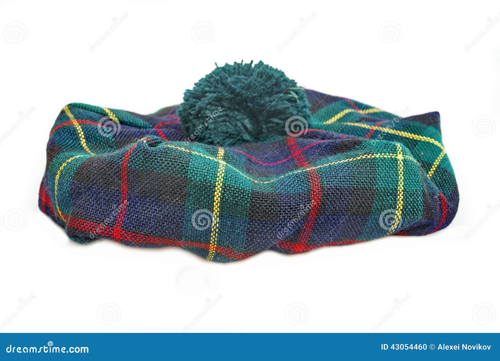Scottish Tartan Hat. Bonnet Stock Photo - Image of english, souvenir ...