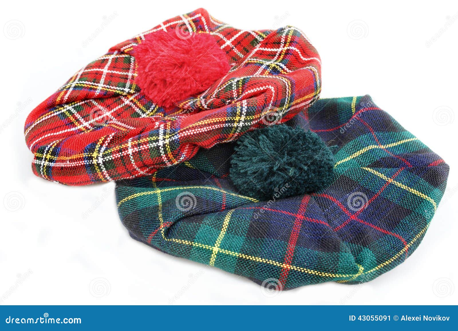 Scottish Tartan Hat. Bonnet Stock Image - Image of souvenir, fancy ...