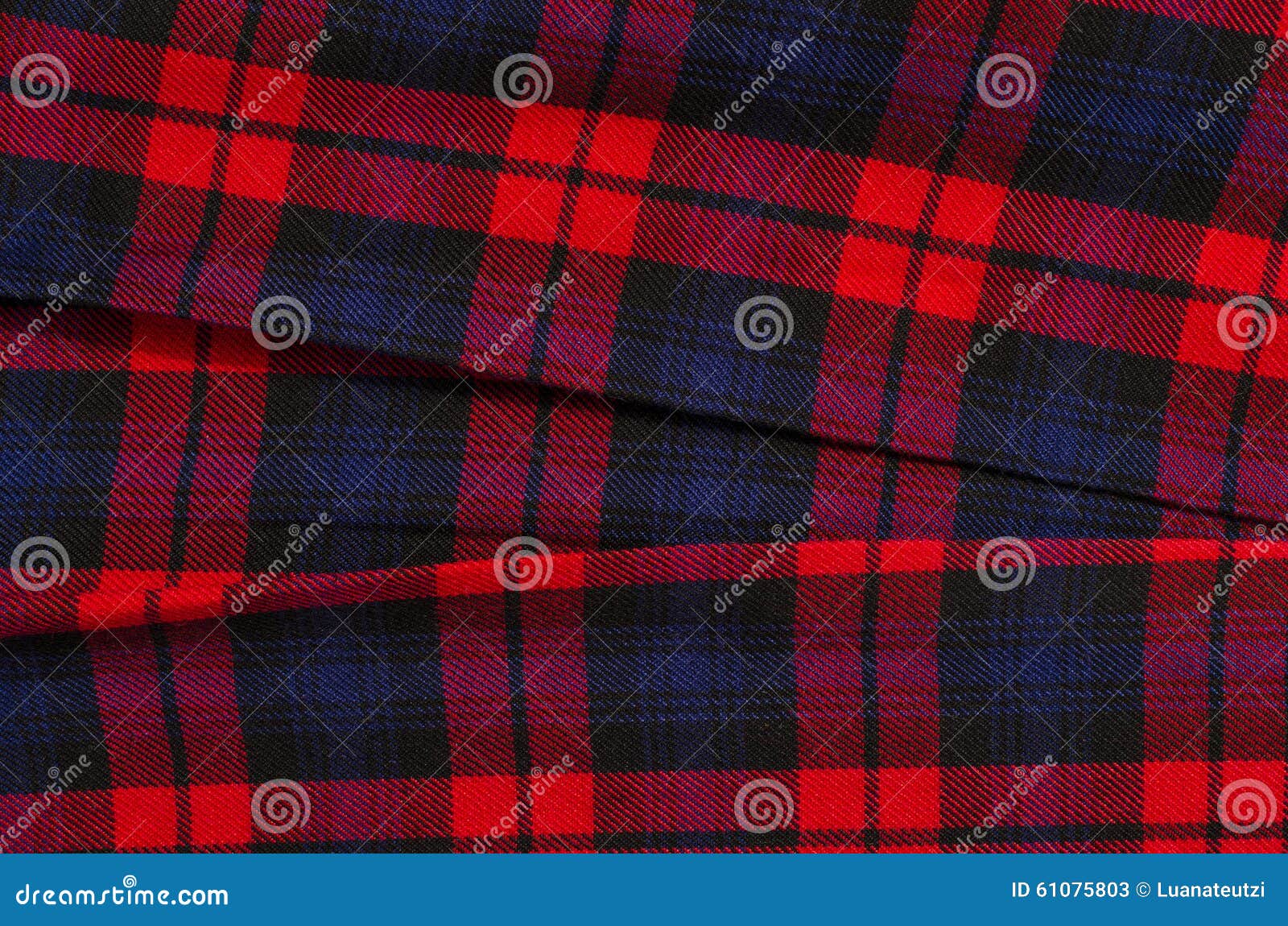 Scottish Tartan Pattern. Red Plaid Print As Background. Stock Image ...