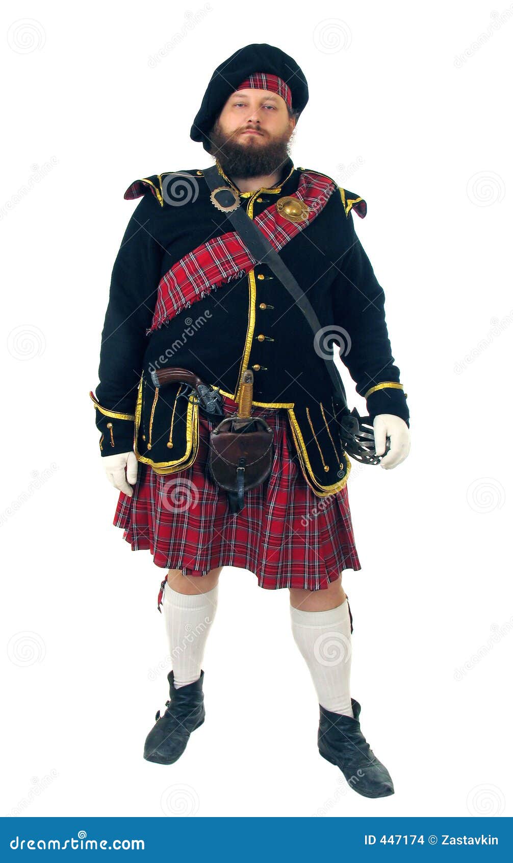 Scottish warrior stock photo. Image of kelt, fellow, fatiguedress - 447174