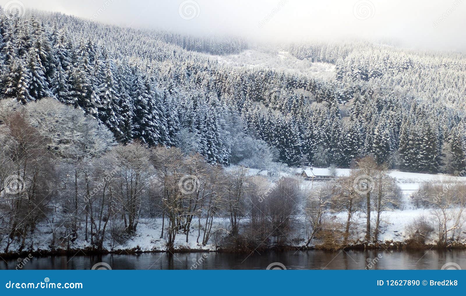 Scottish winter landscape stock photo. Image of snow - 12627890