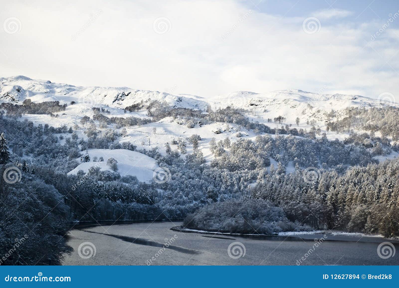Scottish winter landscape stock photo. Image of winter - 12627894