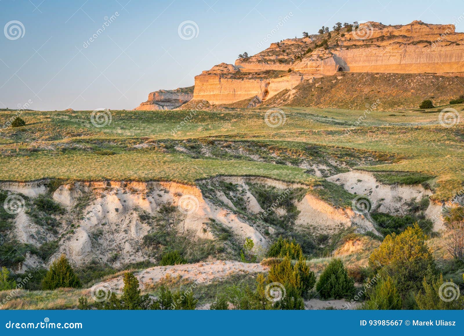 Scotts Bluff National Monument in Nebraska Stock Image - Image of ...