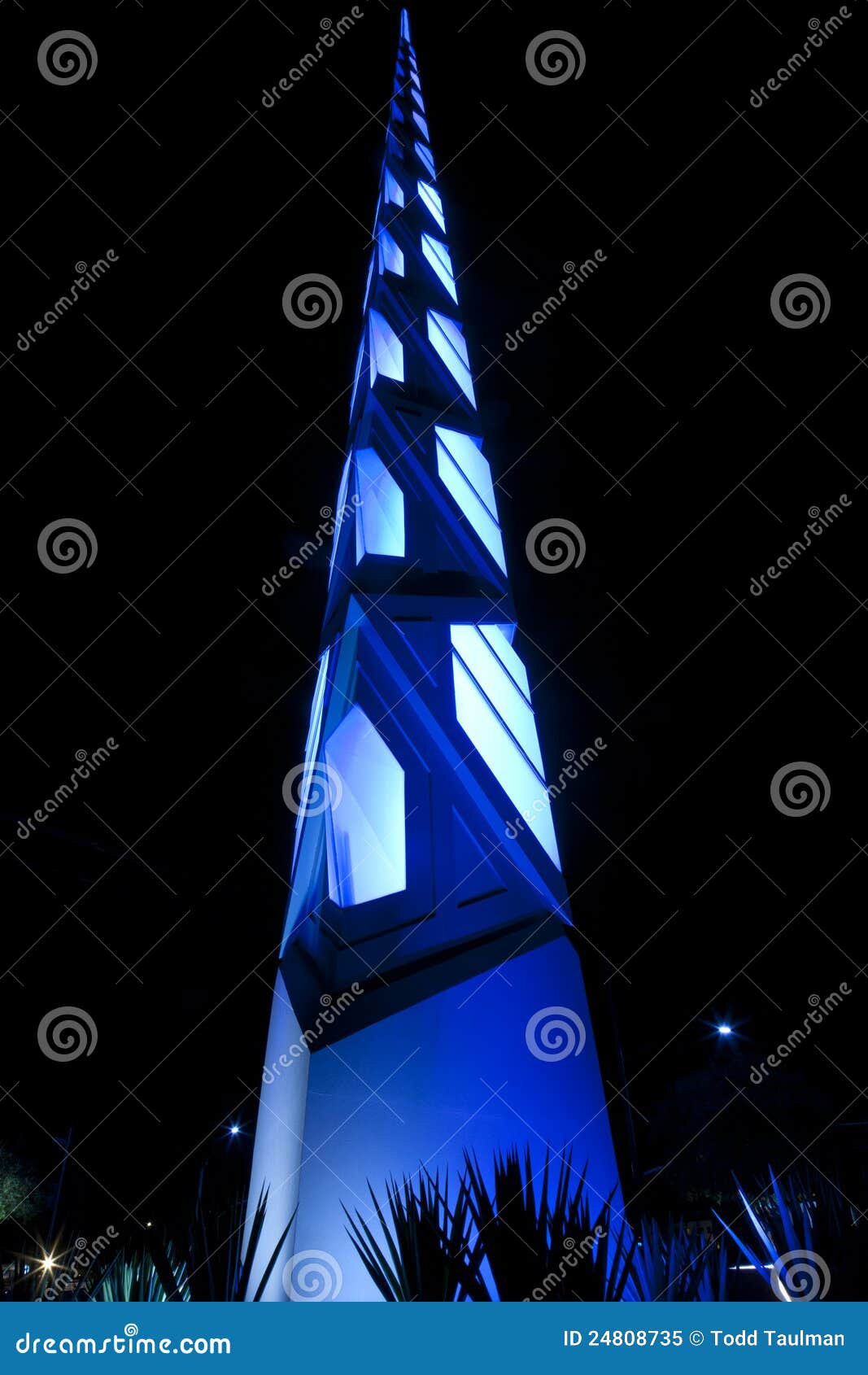 Scottsdale, Arizona Blue Spire Stock Image - Image of spire, landmark ...
