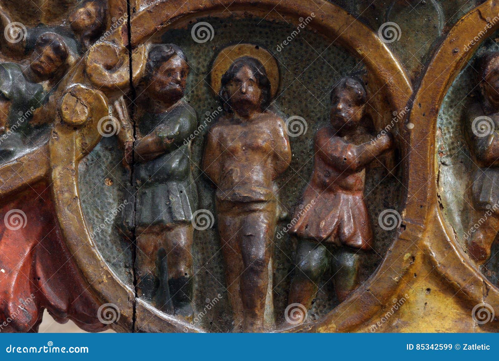 Scourging at the Pillar stock image. Image of antique - 85342599