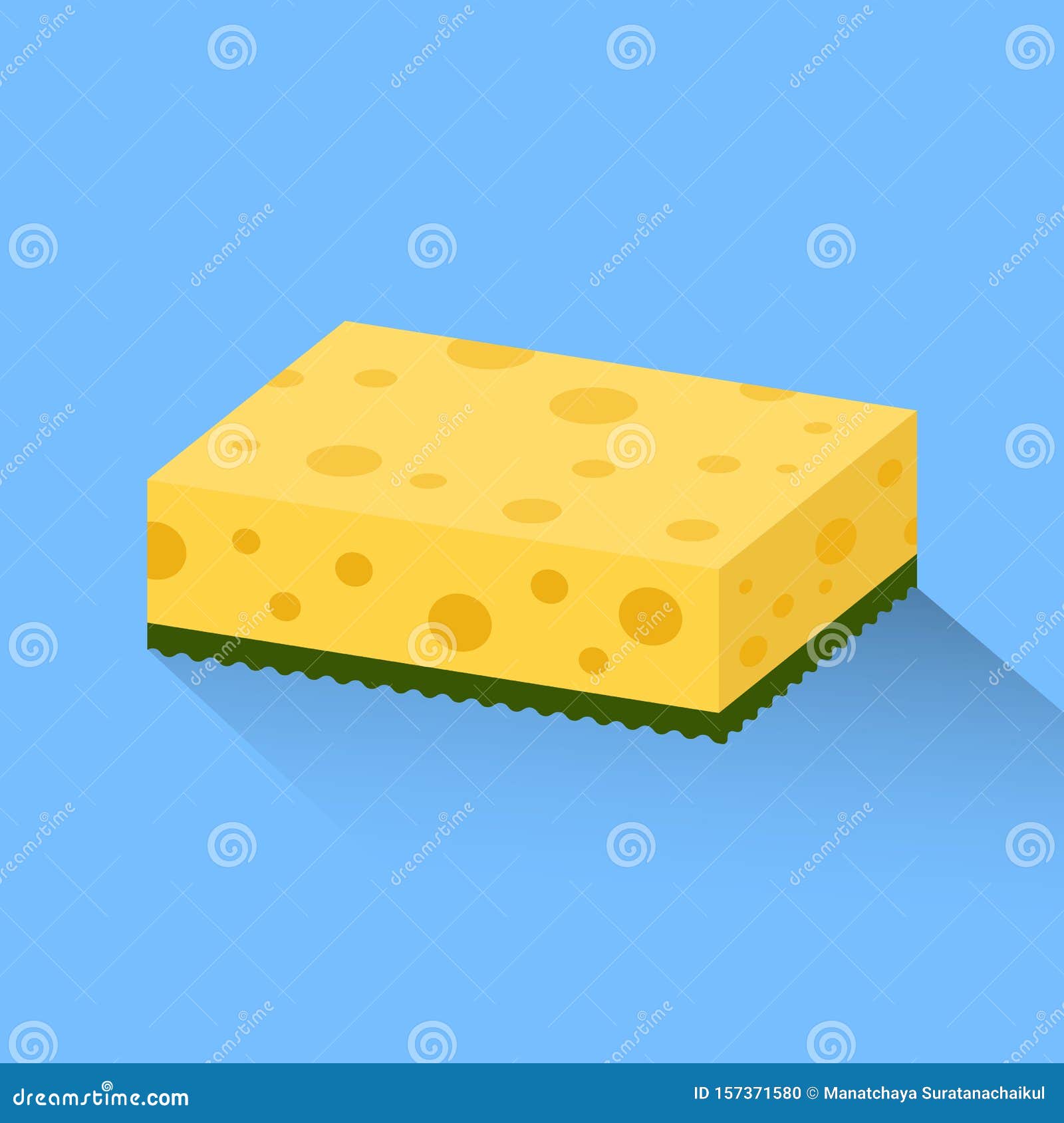 Scouring pads spong. stock illustration. Illustration of color - 157371580