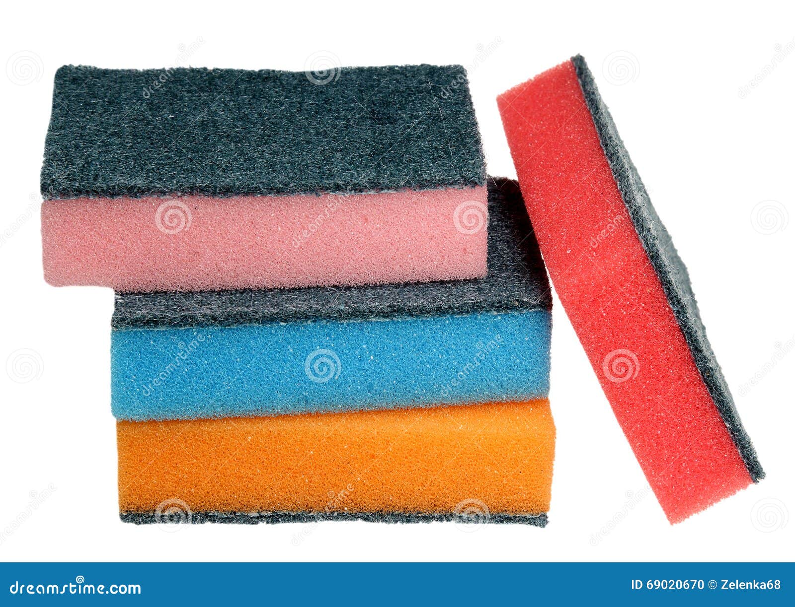 Scouring Sponge on a White Background Stock Photo - Image of subject ...