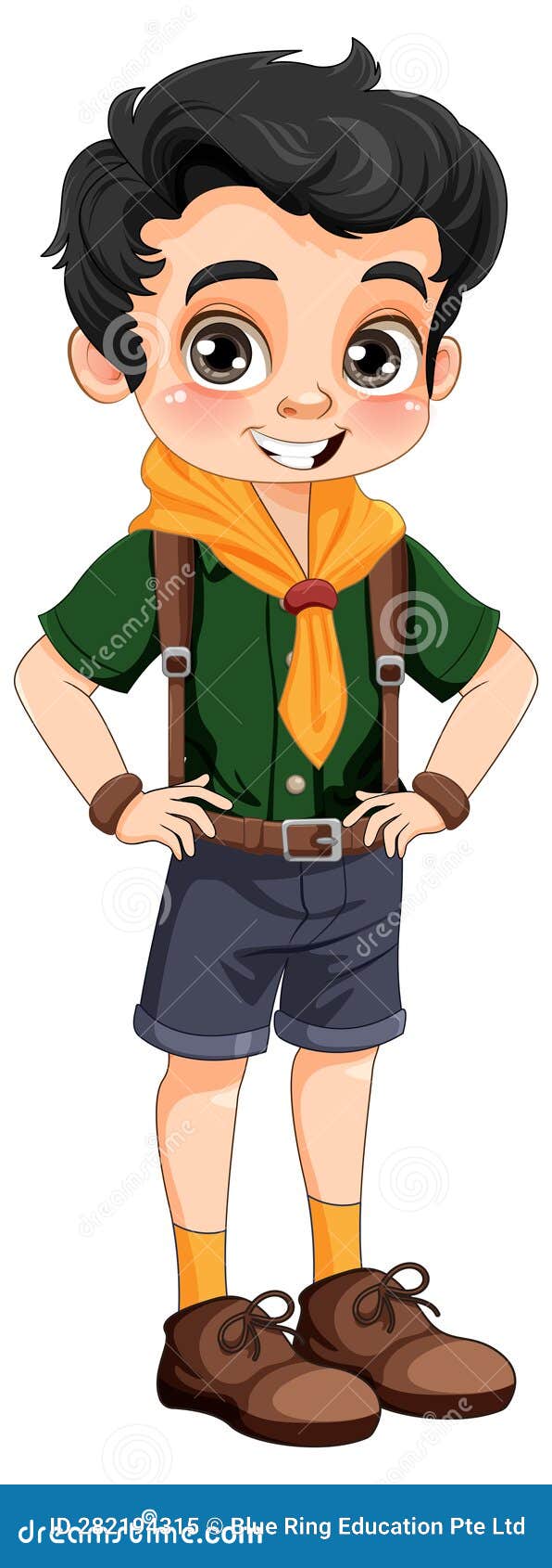 Scout Boy Cartoon Character Stock Vector - Illustration of clip ...