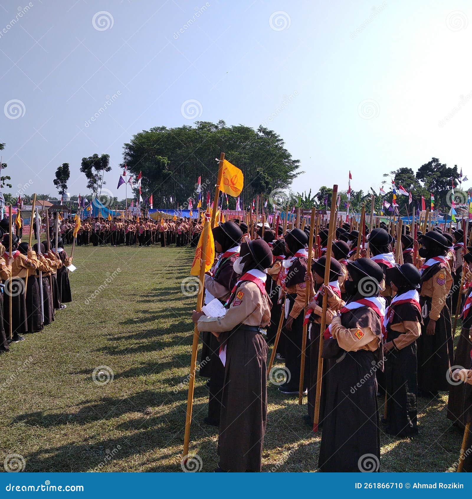 Scout Ceremony Activities in the Field of Purworejo Village, Kendal ...