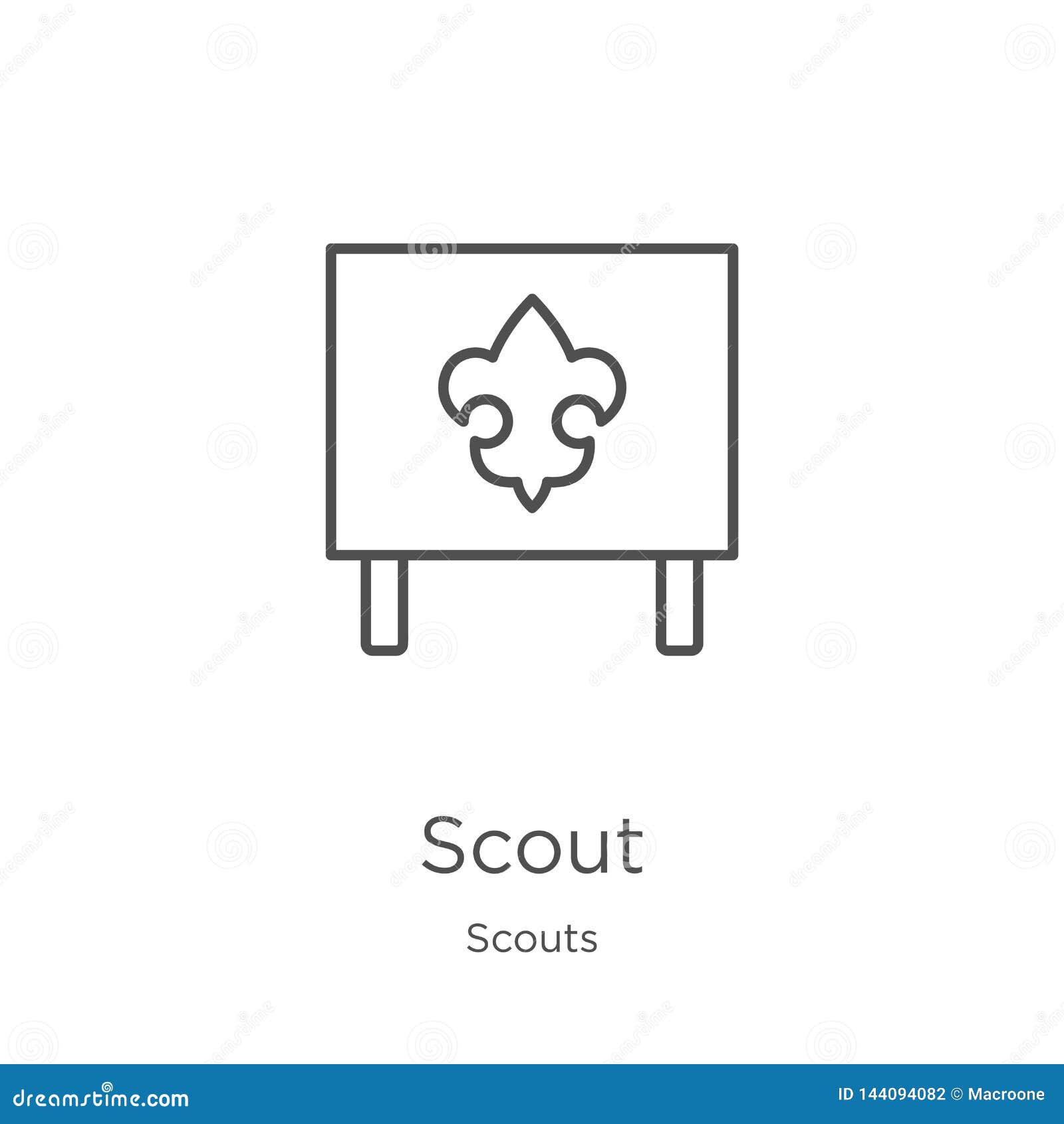 Scout Icon Vector from Scouts Collection. Thin Line Scout Outline Icon ...