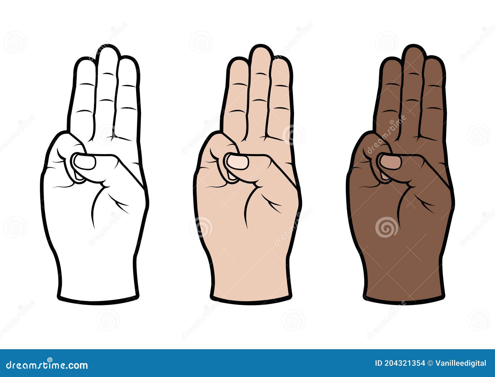 Scout Sign Vector Illustration Stock Vector - Illustration of three ...