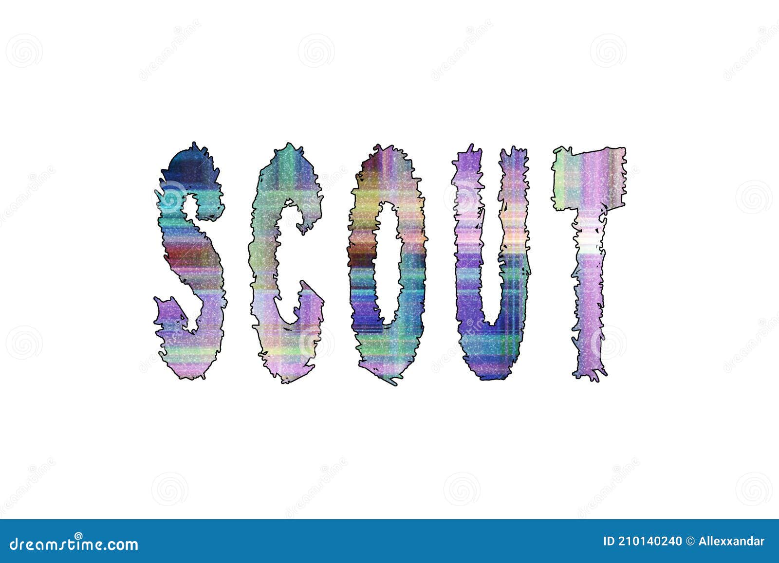 Scout Word, Banner, Poster and Sticker Stock Illustration ...