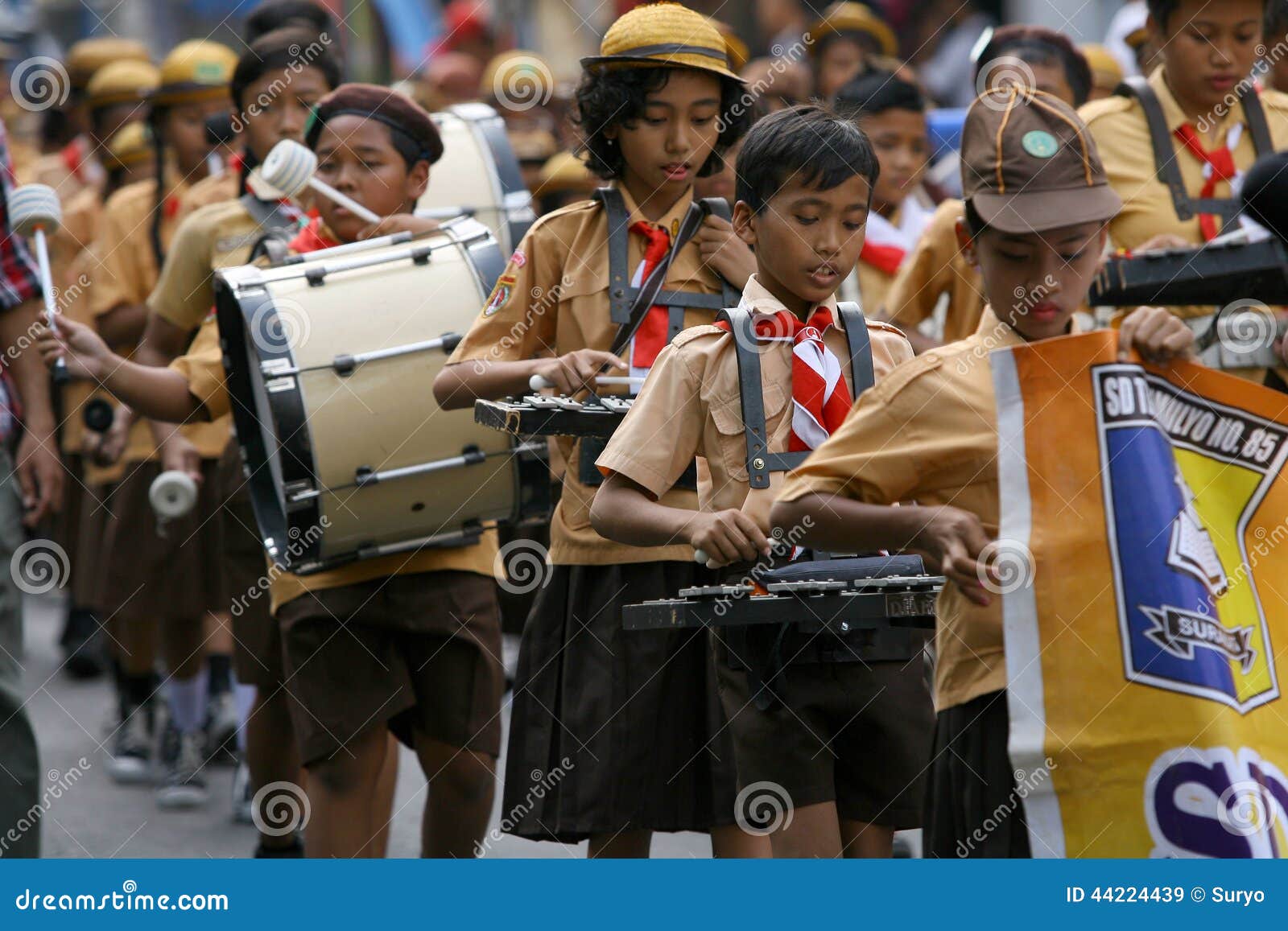 Scouts marching band editorial stock image. Image of band - 44224439